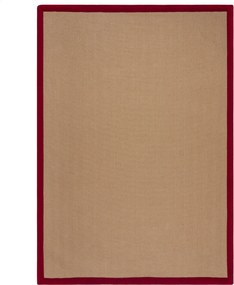 Kusový koberec Herringbone Border Kira Red, 200x290, béžová, chodba / predsieň, Flair Rugs