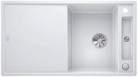Granitový dřez Blanco AXIA III 5 S InFino bílá + skleněná krájecí deska a excentr 523219