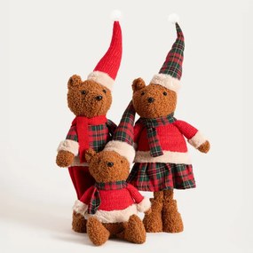 Vánoční dekorace TARTAN medvídek 752254