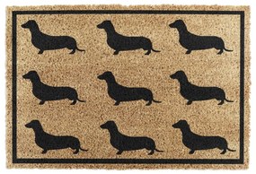 Rohožka z kokosového vlákna 40x60 cm Dachshund – Artsy Doormats