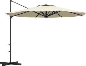 Zahradní slunečník Outsunny Ø294x242 cm s nastavitelnou výškou, 360° otáčející se tyč, nastavitelný úhel střechy a ventilační otvor pro terasu a bazén