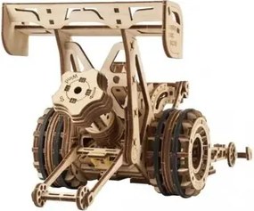 Ugears 3D dřevěné mechanické puzzle Závodní auto (dragster) / od 14 le