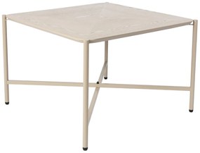 OnaDnes -20% White Label Béžový lakovaný konferenční stolek WLL MARCIO 40 x 40 cm