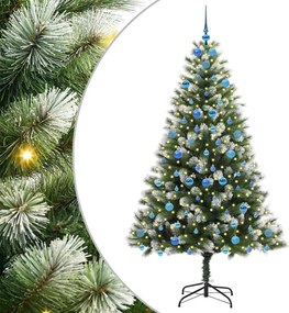 Umělý vánoční stromeček s umělým sněhem 300 LED Teplá bílá 3395458