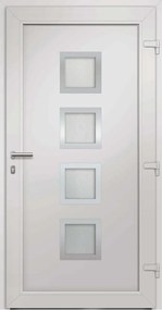 vidaXL Vchodové dveře antracitové 108 x 200 cm [279185] Barva: antracitová zvenku / bílá uvnitř