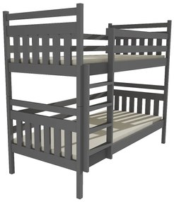 Patrová postel PP 023 90 x 200 cm - šedá