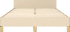 Rám postele bez matrací krémově 120x190 cm textil 3270518