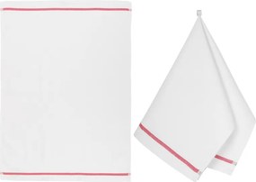 Bellatex Kuchyňská utěrka 1 ks Bílá,Červená 50x70 cm