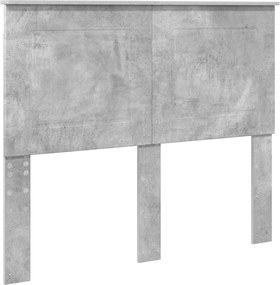 Rám postele s čelo Betonově šedá 120 x 190 cm Kompozitní dřevo 3409670