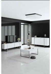 Konferenční stolek Luxe White and Silver