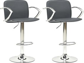 vidaXL Barové stoličky 2 ks umělá kůže [324704] Barva: Šedá