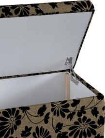 Čalouněná skříň barva béžová látka pletený vzor, vzorované