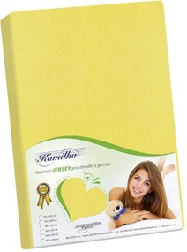Bellatex Prostěradlo jersey Žlutá 140x200 cm
