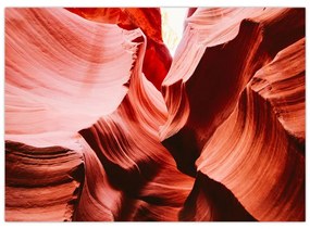 Skleněný obraz červených skal (70x50 cm)