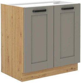 Kuchyňská skříňka LUNA 80 ZL 2F BB korpus: bílá, barva dvířek: bílá