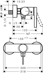 Hansgrohe Zesis S - Sprchová baterie chrom
