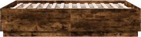 Rám postele kouřový dub 120 x 190 cm kompozitní dřevo 3209748