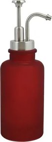Spirella YOKO Dávkovač mýdla červený / sklo / 280 ml