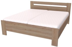 Dvoulůžková postel MONTY, 180×200 cm Dekor: Dub grande