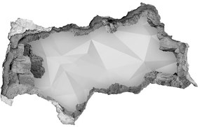 Wallmuralia Díra 3D fototapeta na stěnu Abstrakce trojúhelníky 95x73 cm