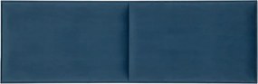 Casarredo - Komfort nábytek Postel GRAUS 180x200 s čalouněným čelem, modrá ZG002/buk rustikal