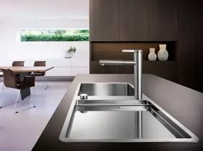 Blanco Linee S - Dřezová baterie s výsuvnou koncovkou nerez
