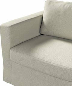Potah na pohovku IKEA  Karlstad 2-místná , nerozkládací, dlouhý barva béžová látka pletený vzor