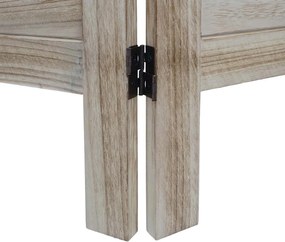 Paraván HWC-G30 - 170 × 162 cm - světle hnědá