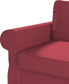 Potah na pohovku IKEA Backabro 2-místná, rozkládací barva červená látka pletený vzor