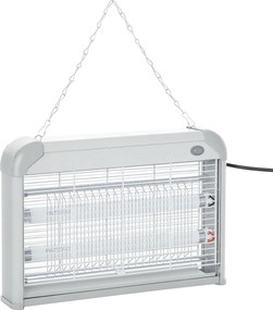 Outsunny Elektrická Lampa proti Komárům - UV Zářič 20W s 2 Trubkami, Pokrytí 60m², 39x7.5x26.5 cm Bílá | Aosom