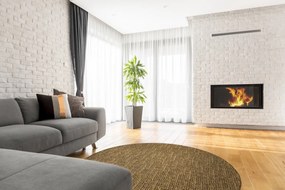 Vopi, Kusový koberec Alassio zlatohnědý kruh, 67x67 (průměr) kruh, hnědá, chodba / předsíň