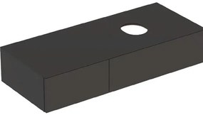 Geberit VariForm - Umyvadlová skříňka, 1350x510x235 mm, 2 zásuvky a zápachová uzávěrka, lávová 501.178.00.1