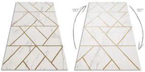 Dywany Łuszczów Kusový koberec Emerald geometric 1012 cream and gold ROZMĚR: 200x290