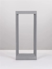 NV 9540218 Venkovní sloupkové svítidlo CAIRO šedý beton skleněný difuzor LED 8W 3000K 120-230V IP65 - NOVA LUCE