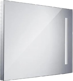 Nimco Zrcadla - Koupelnové podsvícené LED zrcadlo série 1000, 600 x 800 mm, hranaté, aluminium ZP 1002