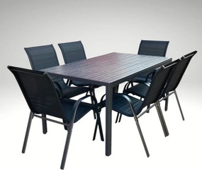 Vikio Venkovní zahradní set 140x80 pro 6 osob DK304-140 antracit