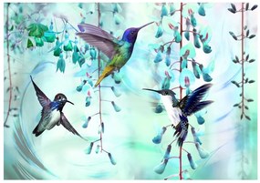 Fototapeta - Létající kolibříci (zelení) 300x210 + zdarma lepidlo
