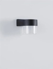 NV 9925665 Venkovní nástěnné svítidlo DARF černý hliník ABS difuzor LED 5W 3000K 100-240V 104st. IP65 světlo dolů - NOVA LUCE