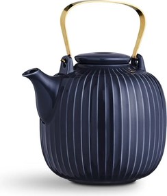 Tmavě modrá porcelánová čajová konvice Kähler Design Hammershoi, 1,2 l