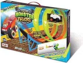 Maisto - Cyber Racers set, Micro Monster spin and smash