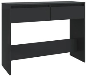 vidaXL Konzolový stolek černý 100 x 35 x 76,5 cm dřevotříska