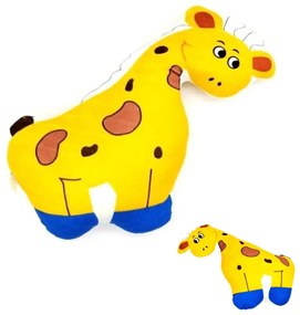 3D mikroplyšový dětský polštářek Žirafa Tiahome