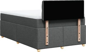 Box spring postel s matrací tmavě šedá 120x190 cm textil 3286627