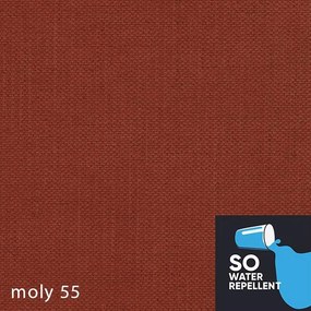 Sedací souprava KORFU | FUNKČNÍ LÁTKA | levá | rozkládací + úložný prostor | červená 55 | AKCE