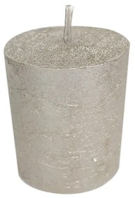 Metalická svíčka Champagne - Ø 7*10cm