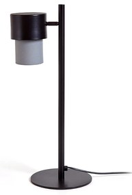 Směrovatelná stolní lampička Kan Table Barva nohy: Černá, Dekor: Bavlna šedá
