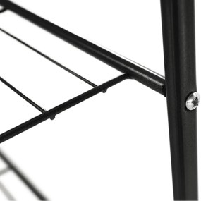 Kovový regál Veruma, tmavě šedá