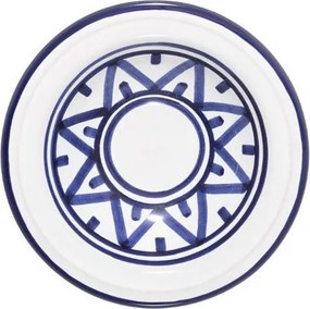 Porcelánový talíř SOHAN, O 14,5 cm, bílý a modrý