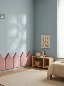 Sinsay - Čalouněný panel s trojúhelníkovým zakončením - pastelová růžová