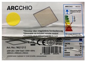 Arcchio Arcchio - LED Stmívatelné stropní svítidlo PHILIA LED/20W/230V 3000-6000K + DO LW0109
